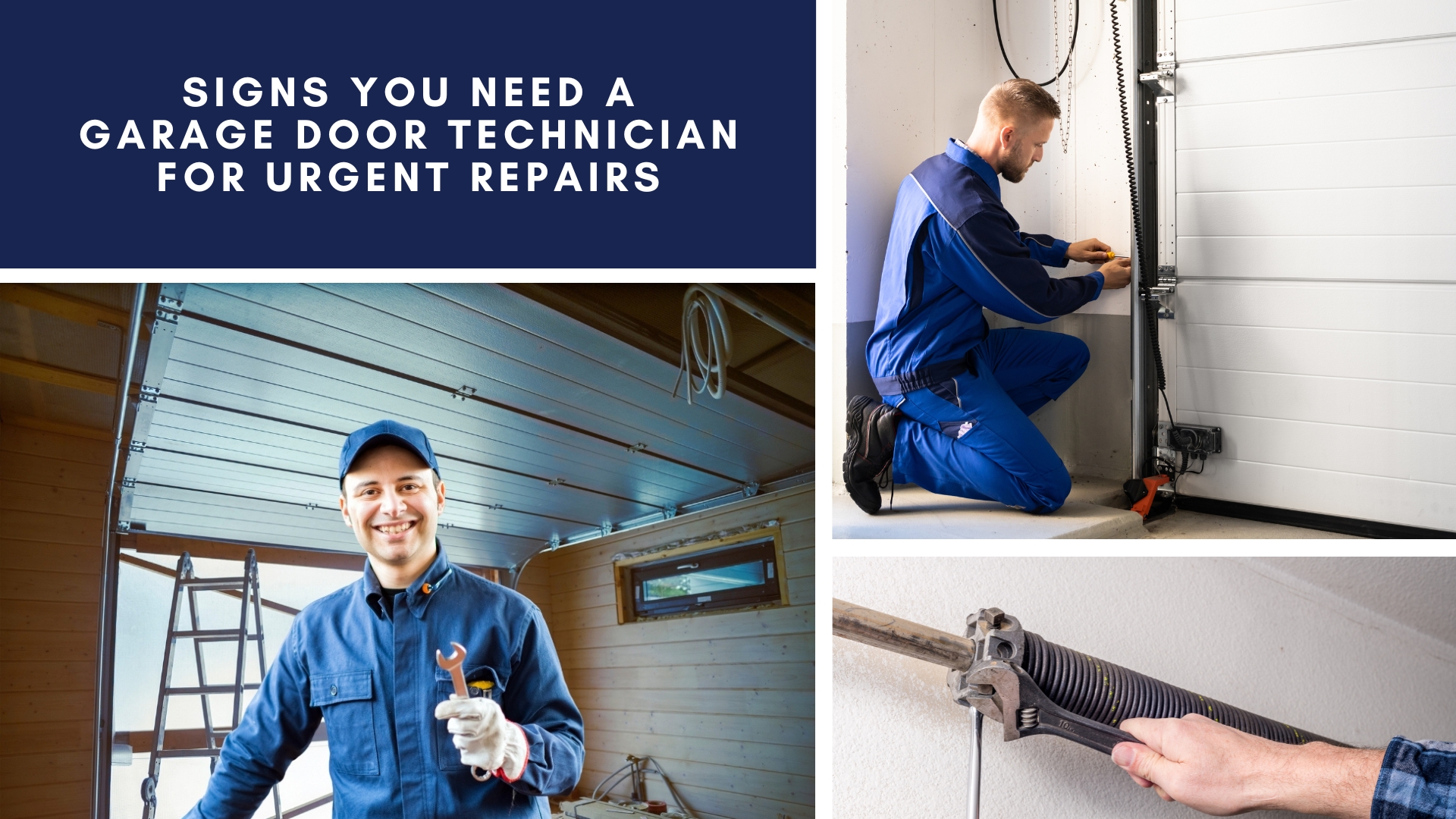 Signs You Need a Garage Door Technician for Urgent Repairs