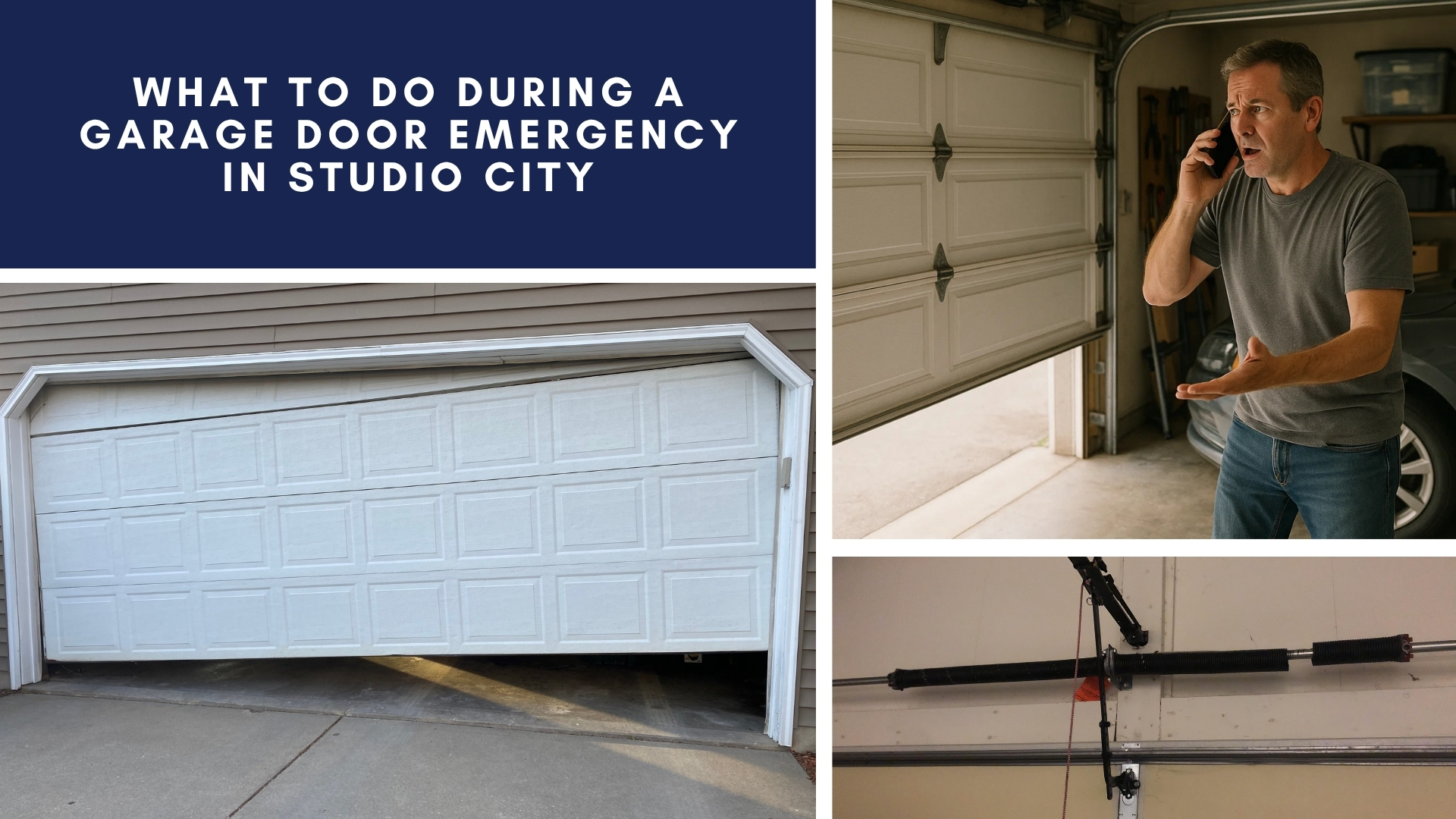 Garage Door Emergency in Studio City? Here’s What to Do